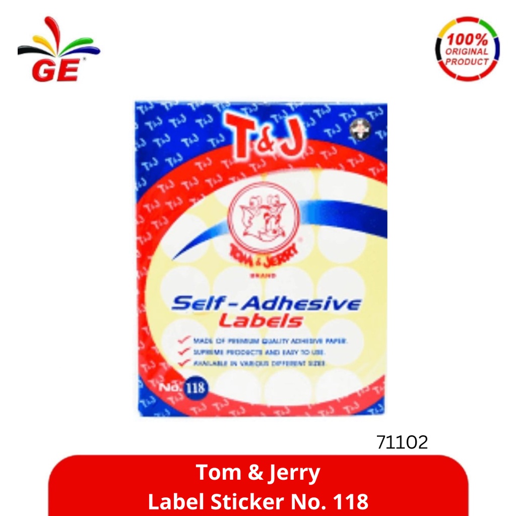 Jual Tom&Jerry - Label Sticker Tom & Jerry No. 118 71102 | Shopee Indonesia