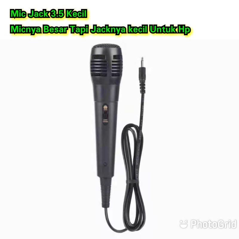 Jual Mic jack 3,5 mic 3,5 Mik Jack kecil Microphone besar tapi jack nya ...