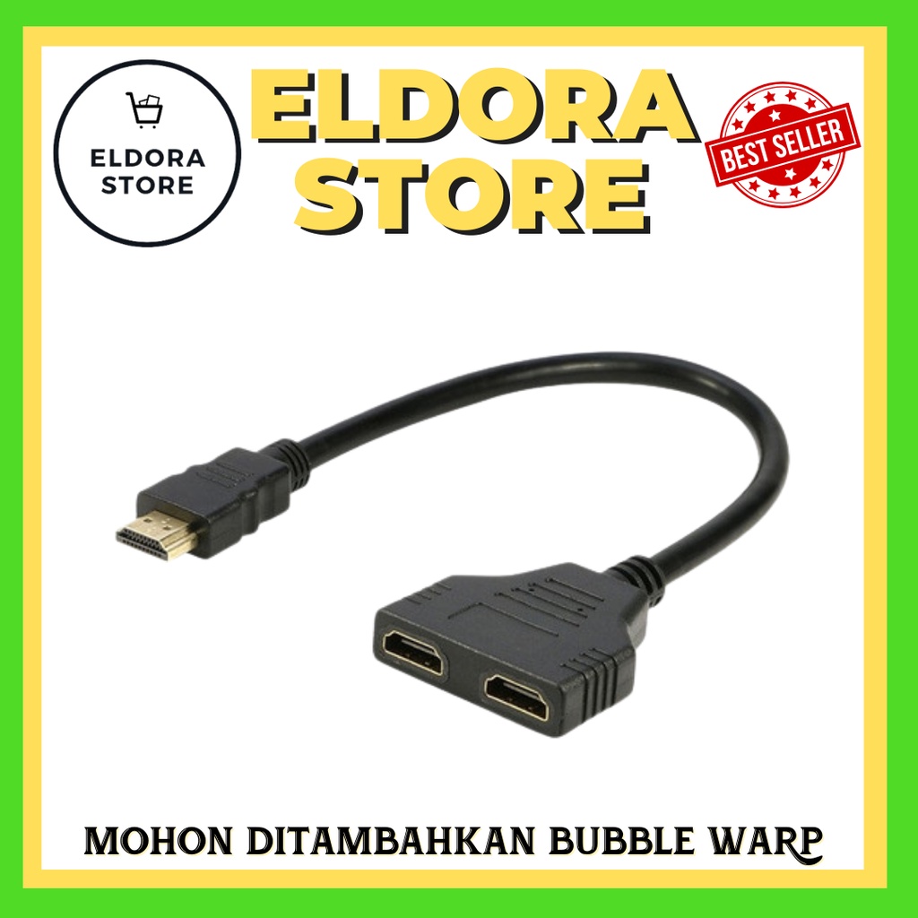 Jual KABEL CONVERTER HDMI TO HDMI SPLITER CABANG | KABLE SPLITER ...