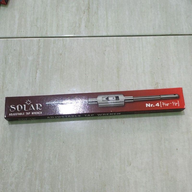 Jual solar stang tap no.4 3/16" - 1/2" handle tap gagang tap | Shopee ...