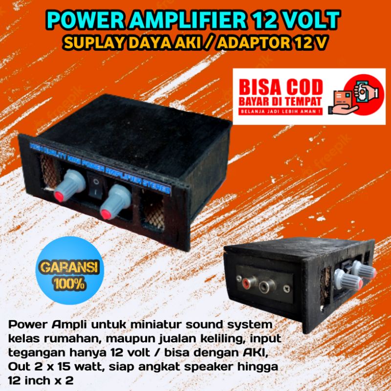 Jual Power Ampli Mini 12 Volt Stereo class D Amplifier Miniatur Sound Sistem Pam 8610 Ca 2 v ...
