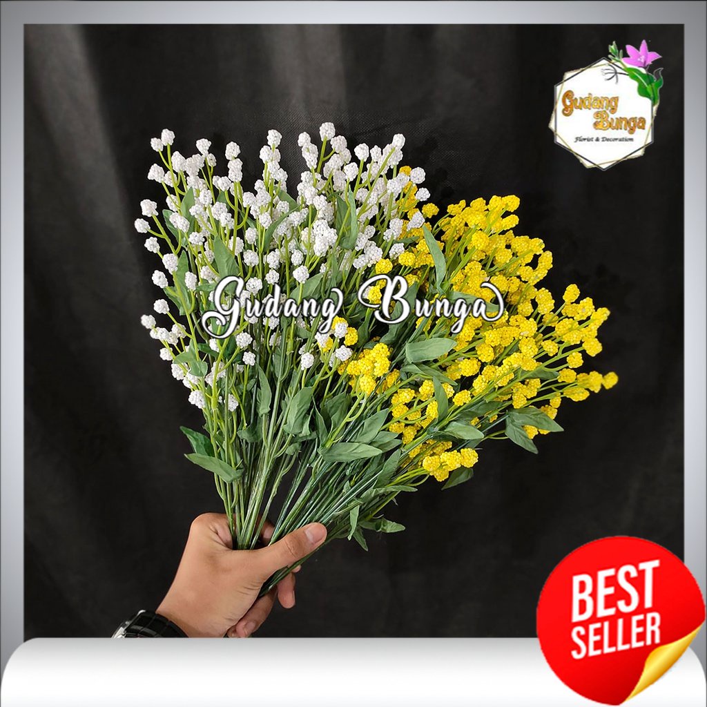 Jual [1Lusin] Bunga Gypso Gabus Baby Breath Rangkaian Hiasan Murah ...
