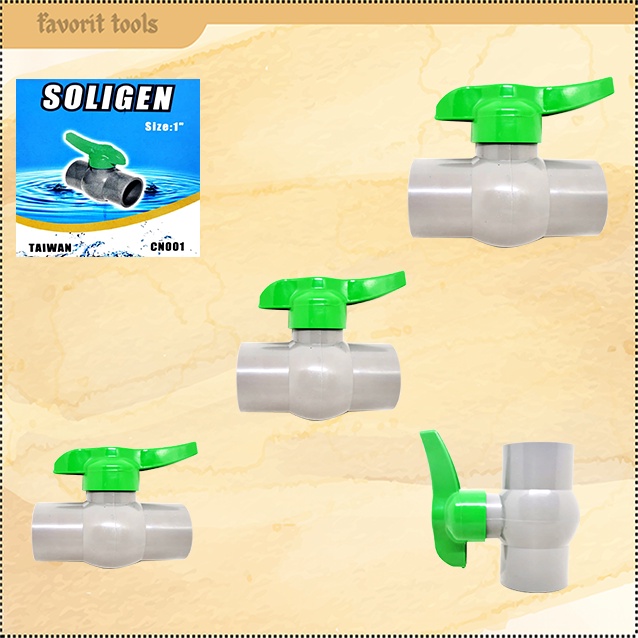 Jual Ball Valve Polos Soligen CN 001 Stop Kran | Shopee Indonesia