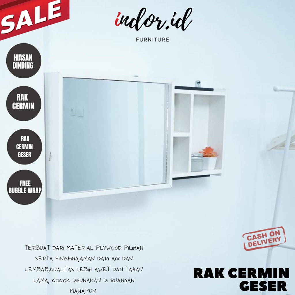Jual CERMIN RAK Dinding Gantung Minimalis - CERMIN WASTAFEL MURAH - Rak ...