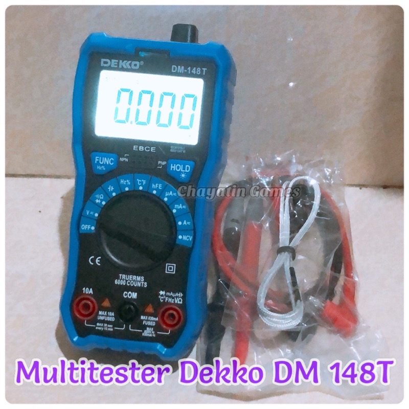 Jual Multitester / Avometer / Tester Digital Merk DEKKO Type DM 148T ...