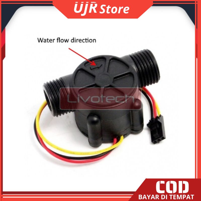 Jual Water Flow Sensor YF-S201 Flowmeter 1/2" Sensor Aliran Air yf s201 ...
