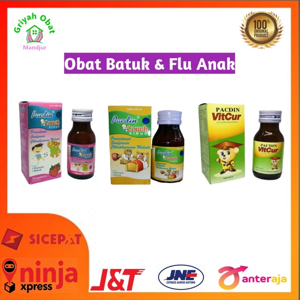 Jual Pacdin Cough Syrup Obat penurun panas & batuk anak | Shopee Indonesia