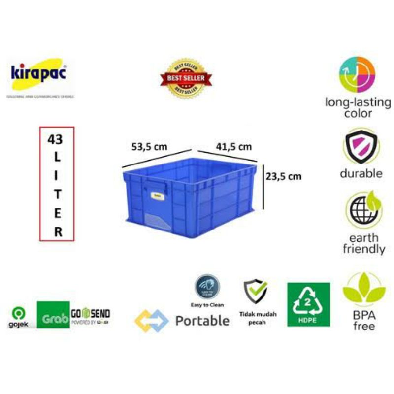 Jual CONTAINER 7212 KERANJANG INDUSTRI SERBAGUNA KIRAPAC KONTAINER - 41 ...