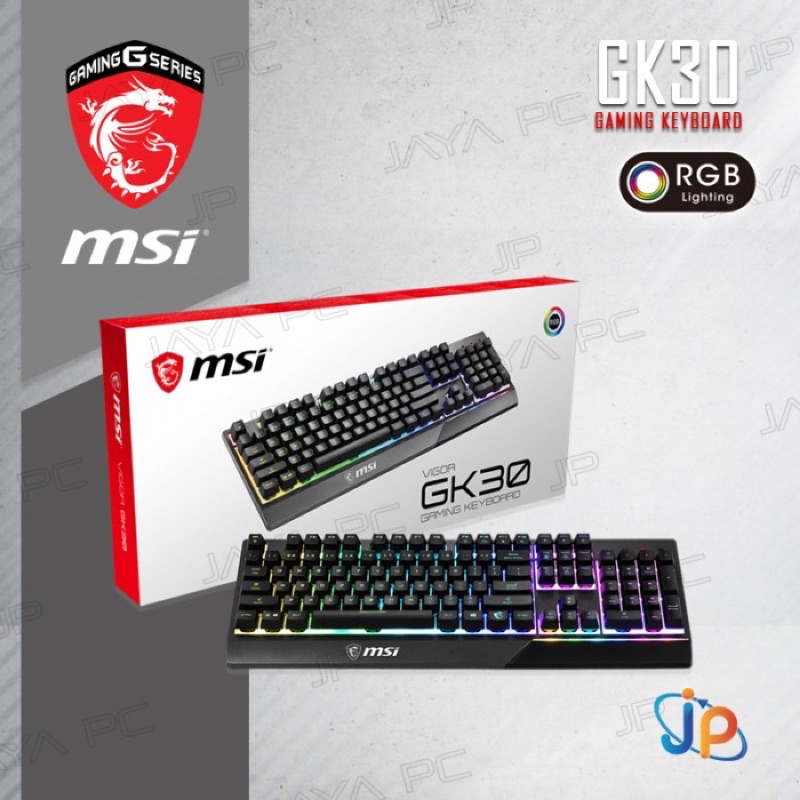 Jual Keyboard Gaming MSI Mechanical Vigor GK30 RGB | Shopee Indonesia