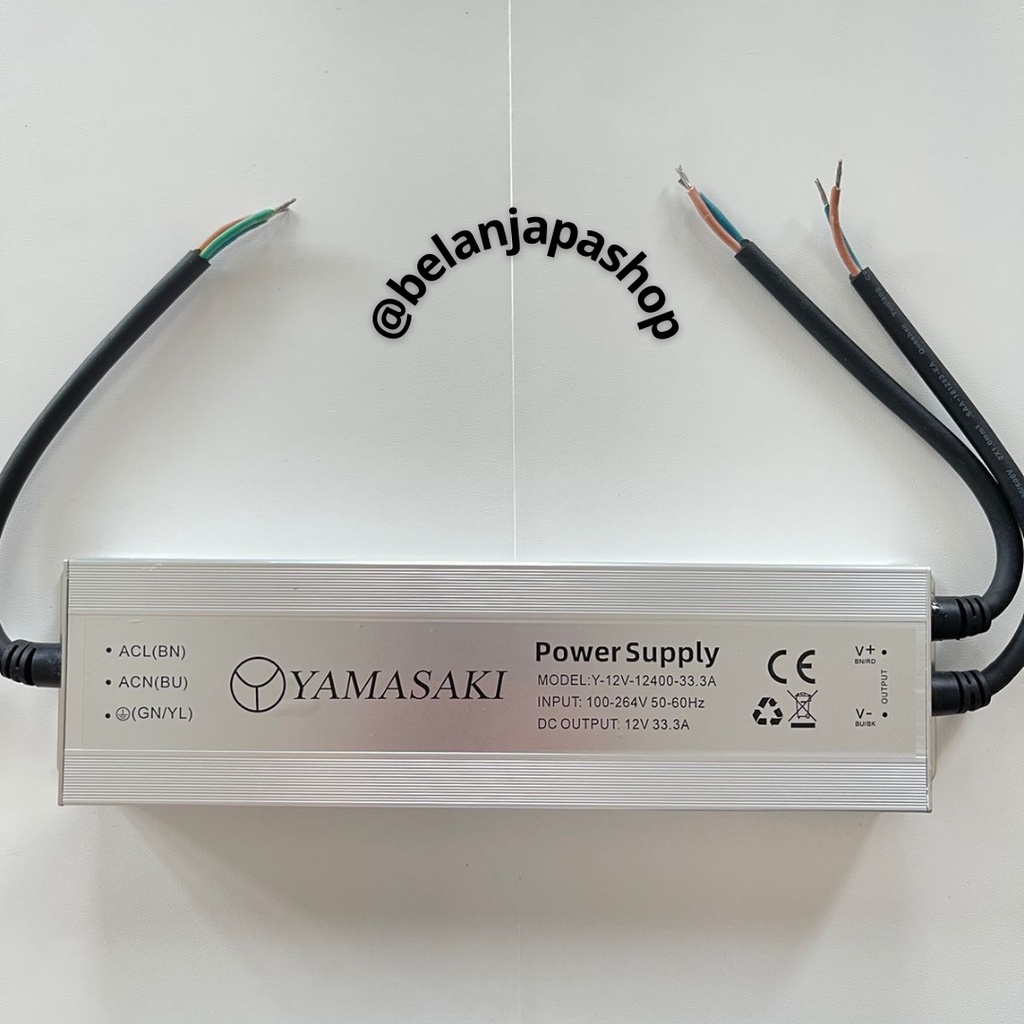 Jual YAMASAKI Trafo Power Supply OUTDOOR WATERPROOF 12V 400W 33,3A FULL ...
