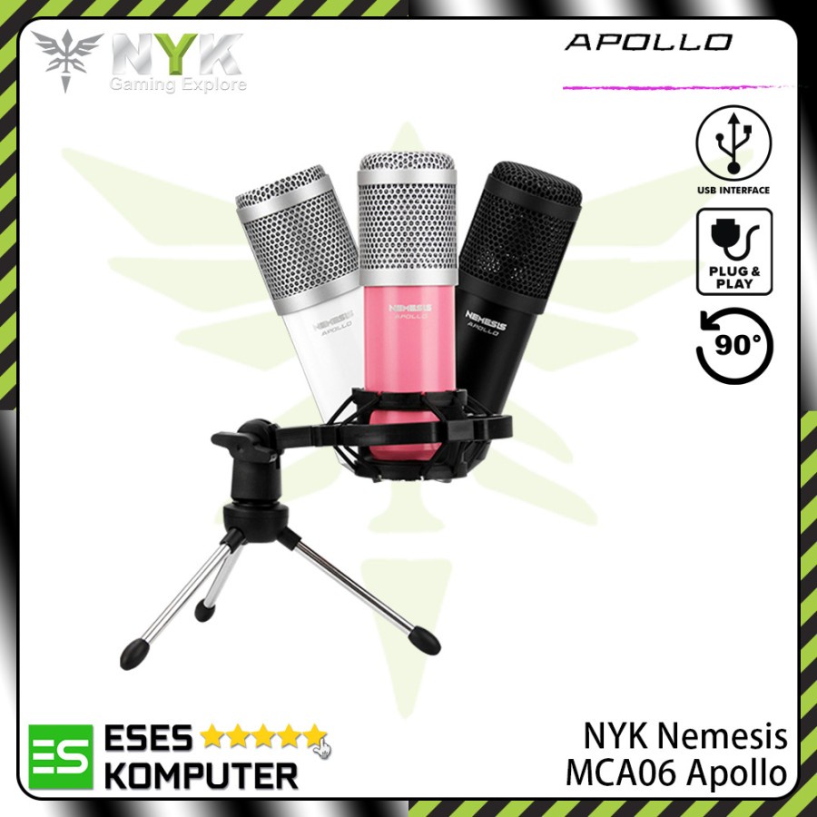 Jual Microphone Nyk Nemesis Mca06 Mca 06 Apollo Condenser Gaming Stream Shopee Indonesia 