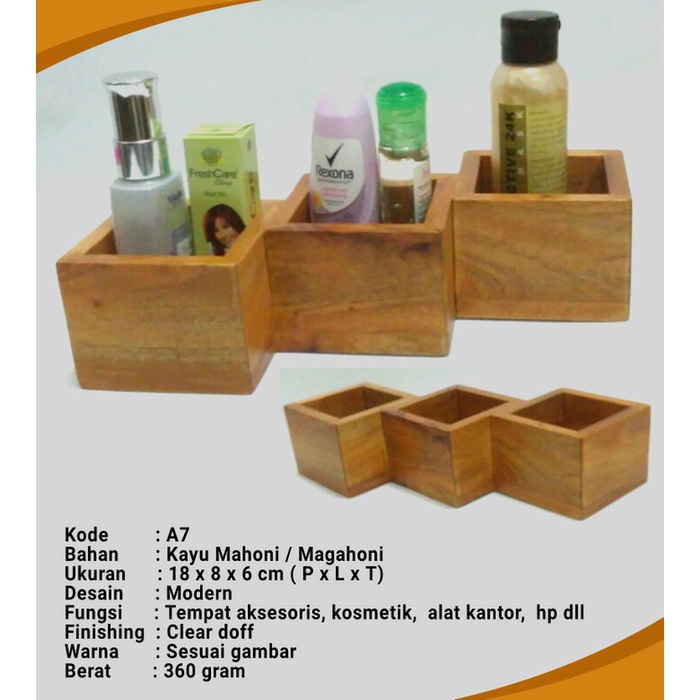 Jual A7,Kotak kayu, box kayu, tempat penyimpanan kayu, storage box ...
