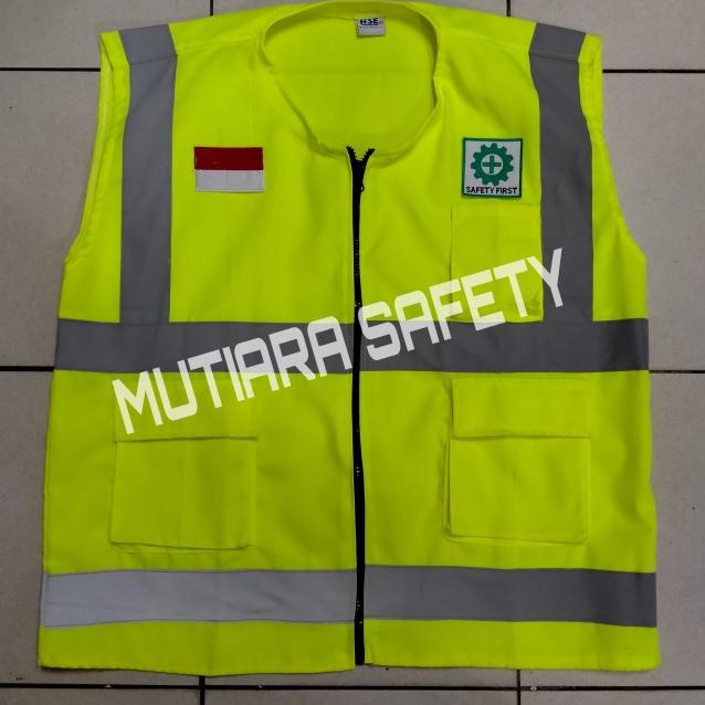 Jual Rompi drill rompi safety rompi proyek+logo k3+logo bendera - Merah ...