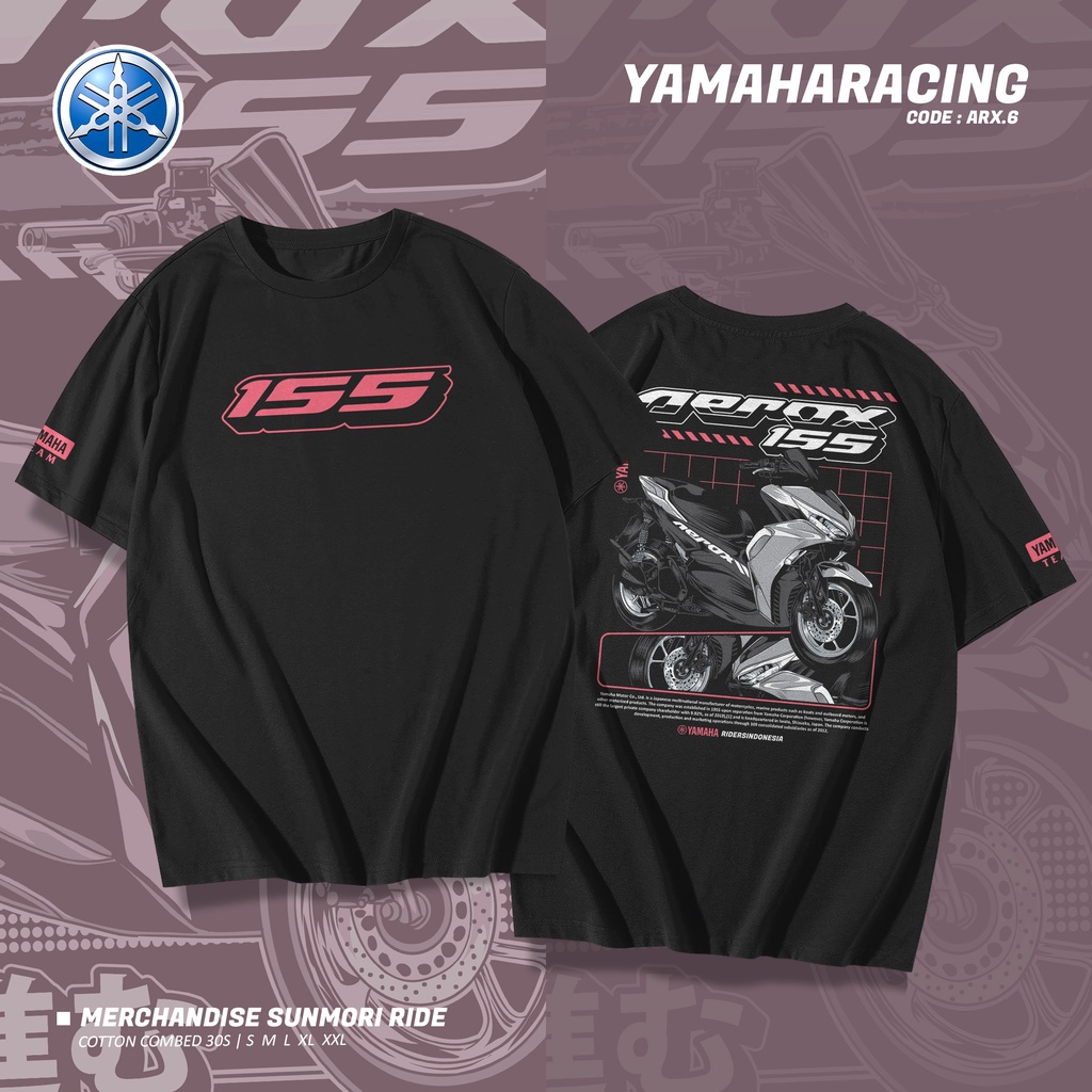 Jual Kaos Tshirt Sunmori Yamaha Aerox Old Aerox New Conected 155 | Shopee Indonesia