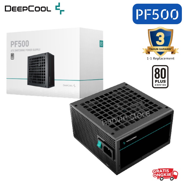 Jual POWER SUPPLY 80+ 500 WATT DEEPCOOL PF500 ORIGINAL | Shopee Indonesia