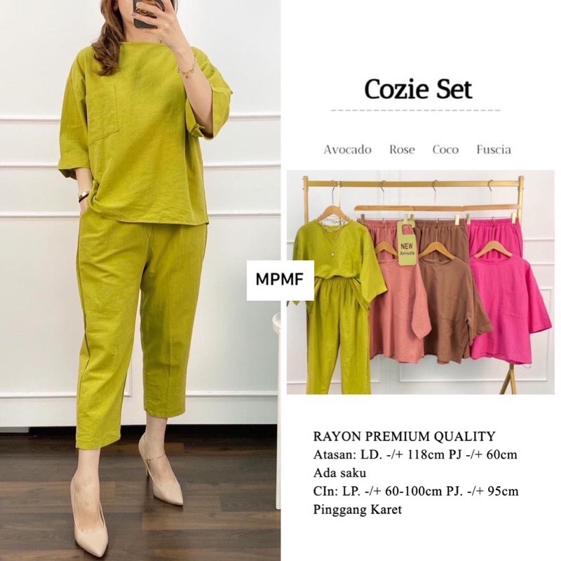 Jual Setelan Wanita Polos Cozie Jumbo Set | Setelan Wanita Kekinian ...