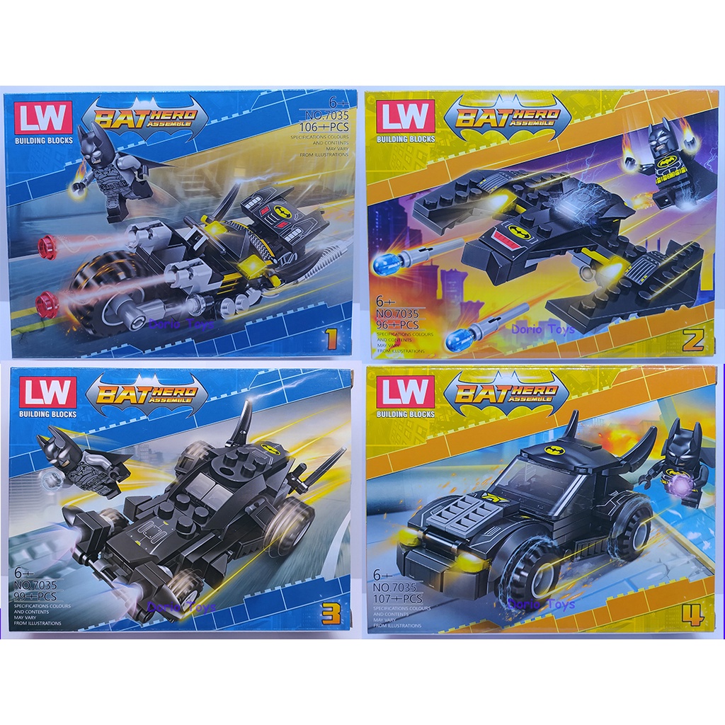 Jual Brick Superhero Batman dan Racing Batmobile Mainan Balok | Shopee ...