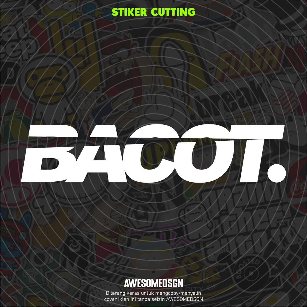 Jual STIKER STICKER CUTTING MOTOR MOBIL BACOT | Shopee Indonesia