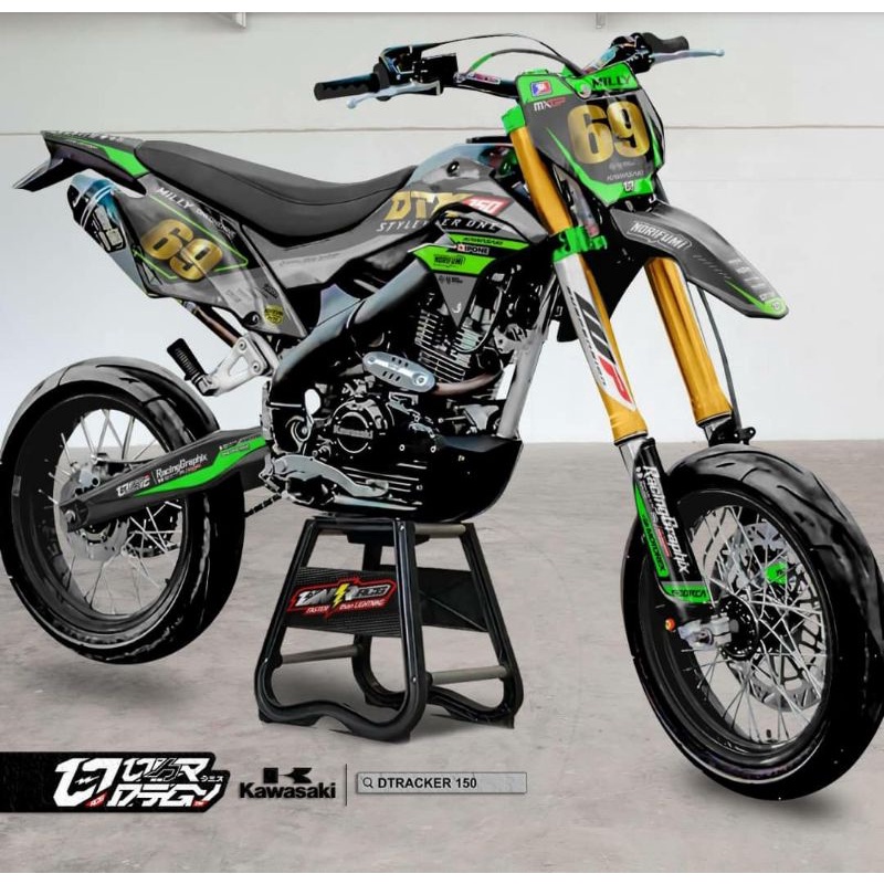 Jual Decal DTX Dtracker Full Body Stiker Custom Supermoto | Shopee ...