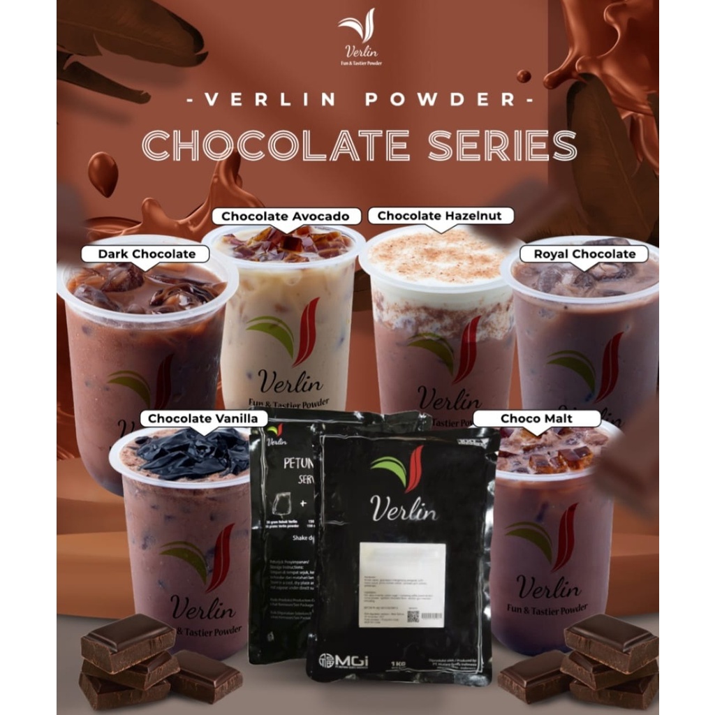 Jual Verlin Powder Drink "Chocolate Series" 1kg | Shopee Indonesia