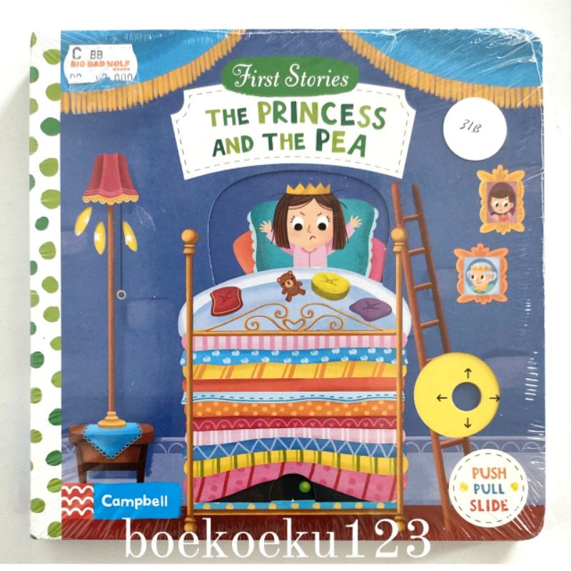 Jual THE PRINCESS AND THE PEA, FIRST STORIES CAMPBELL, PUSH PULL SLIDE ...