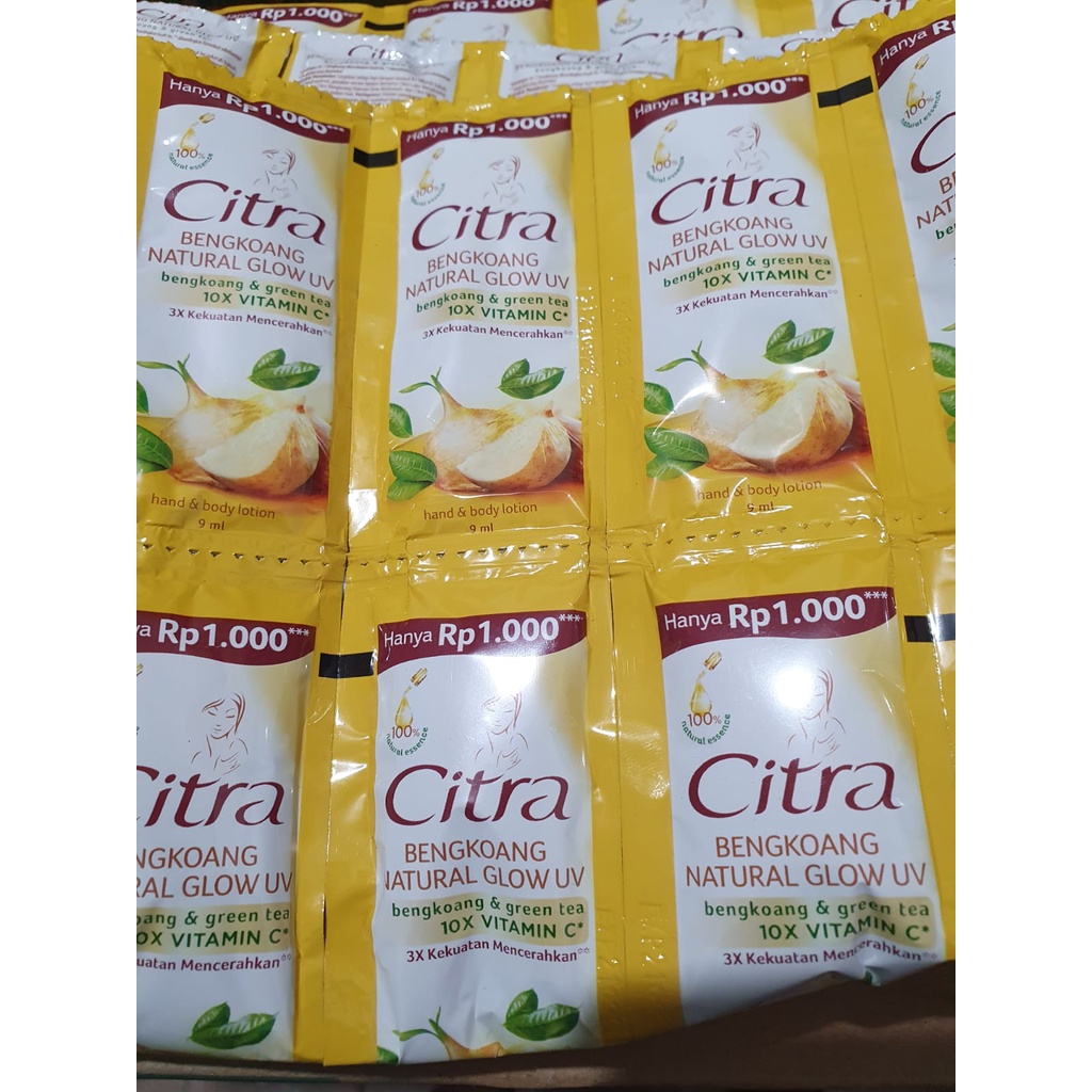 Jual Citra Hand & Body Lotion Sachet 1 renceng isi 12 pcs | Shopee ...
