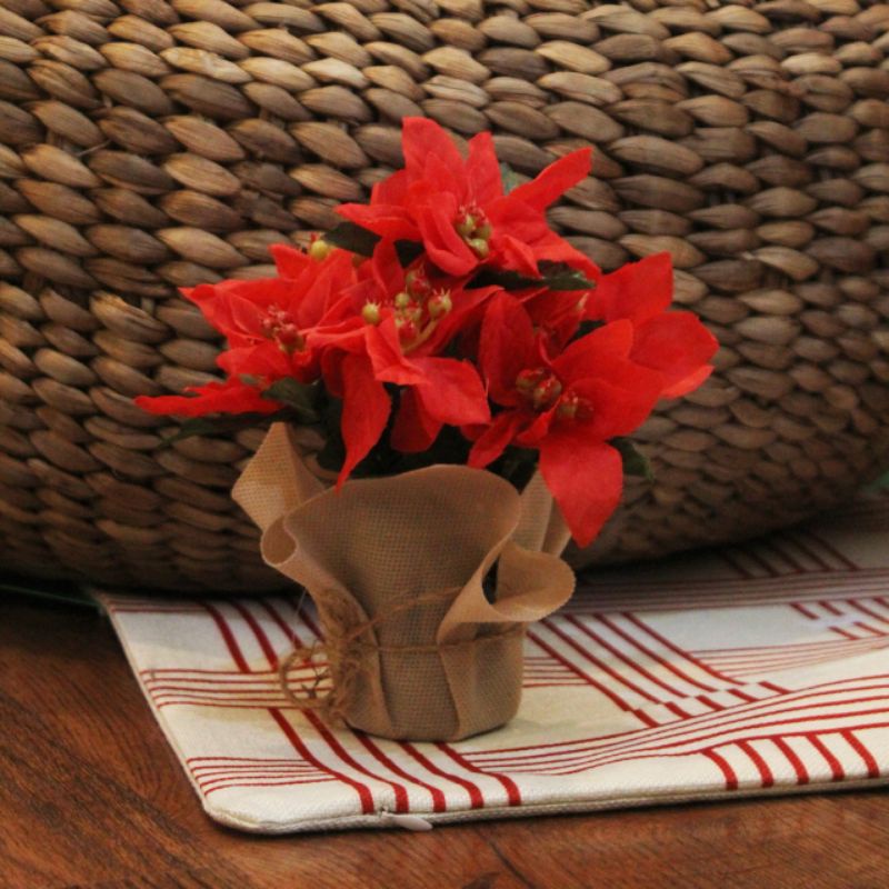Jual BUNGA HIASAN NATAL SMALL CHRISTMAS FLOWER ARRANGEMENT 17X17 CM ...