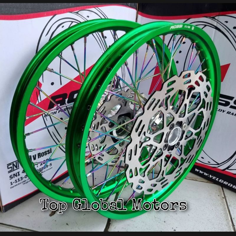 Jual Velg Satria FU Karbu Satria FU Injeksi Warna Hijau Sepasang Depan ...
