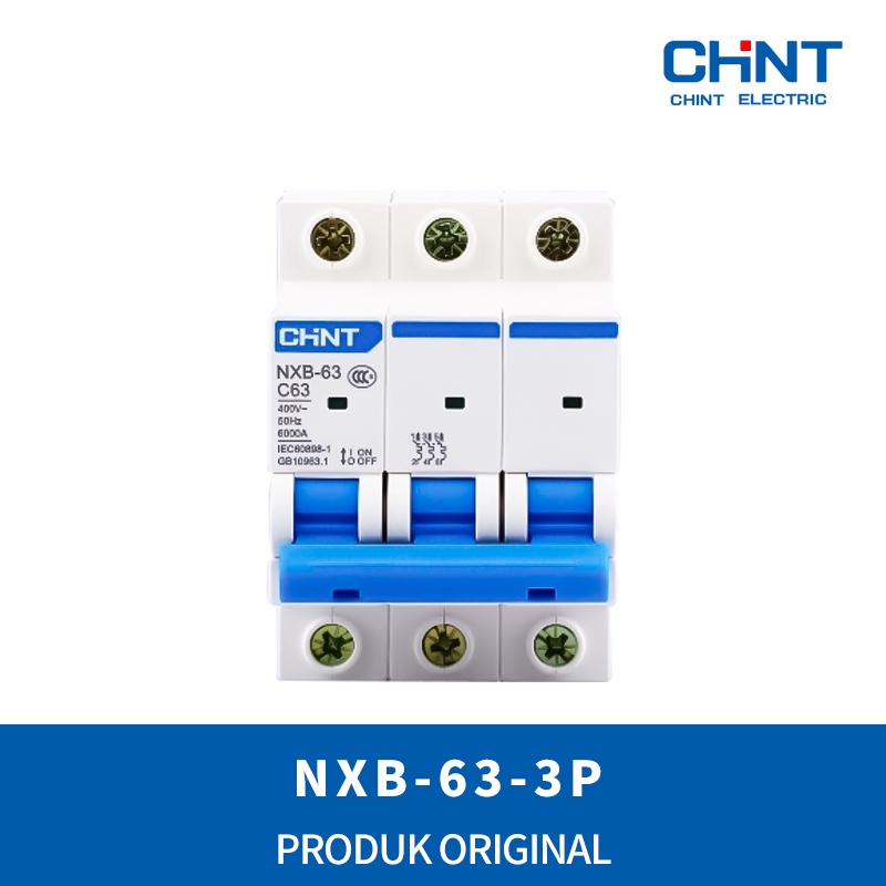 Jual MCB Chint NXB-63 3P 6kA (1A 2A 4A 6A 10A 16A 20A 25A 32A 40A 50A 63A) | Shopee Indonesia