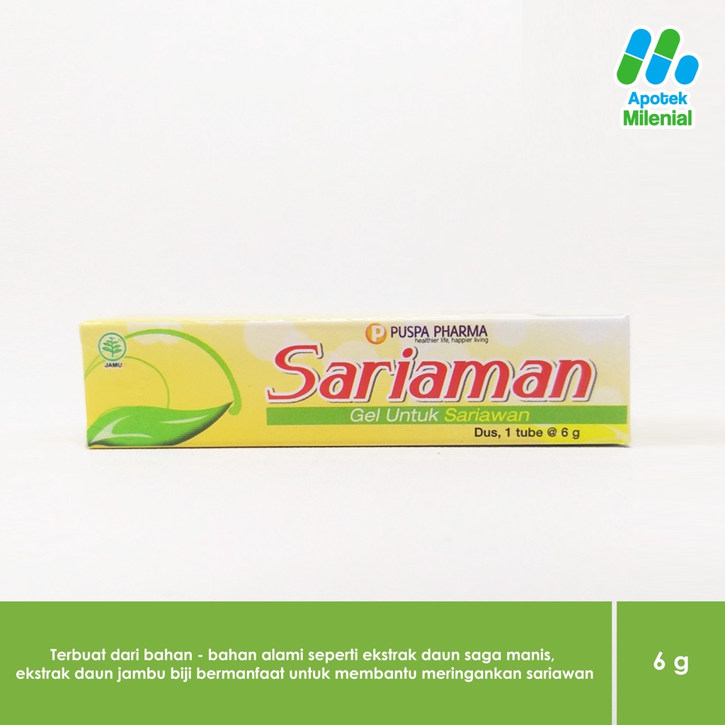 Jual Sariaman Gel Kemasan 5 ml | Shopee Indonesia