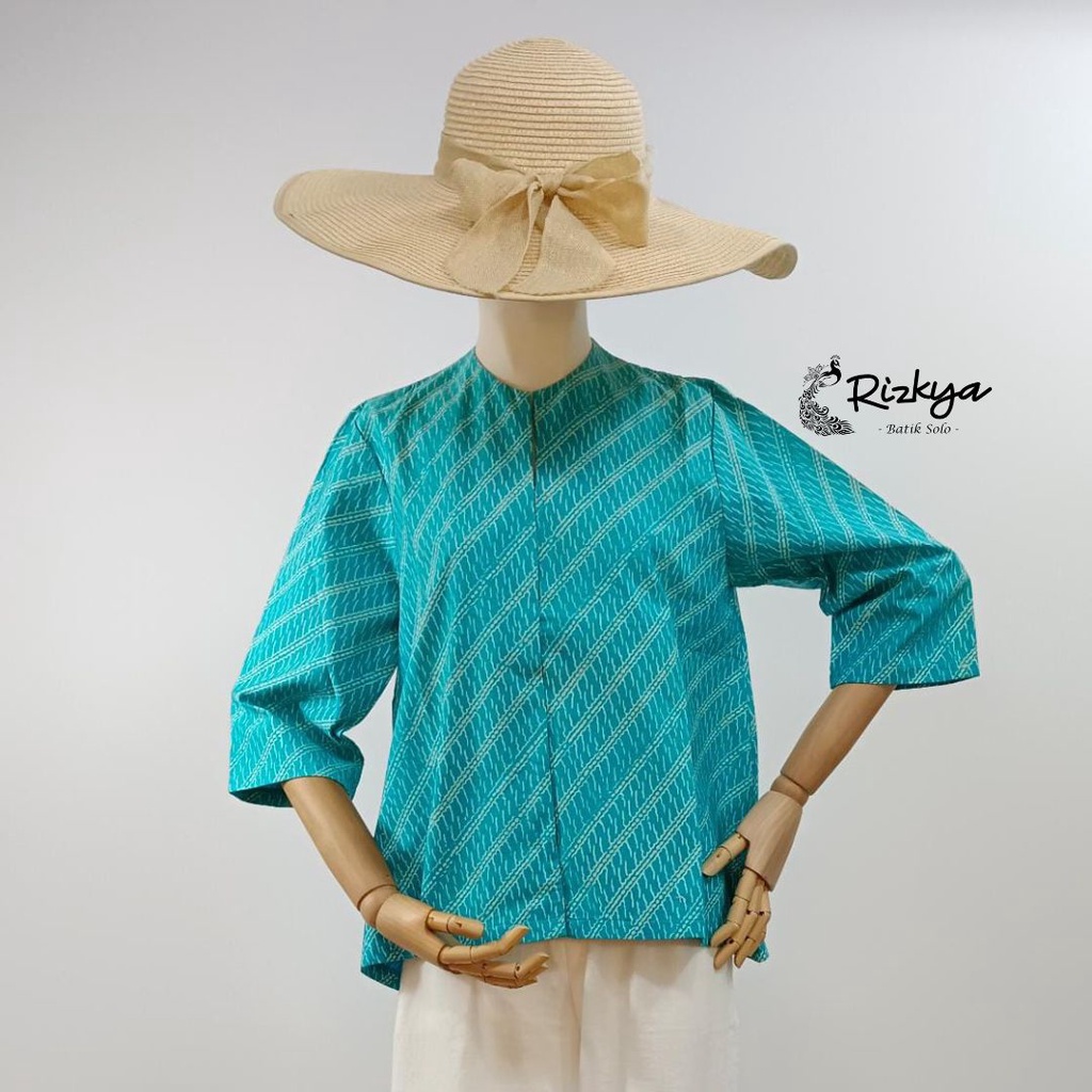 Jual Rizkya Batik Blouse Chikita Katun Batik Kerja Batik kantor ...