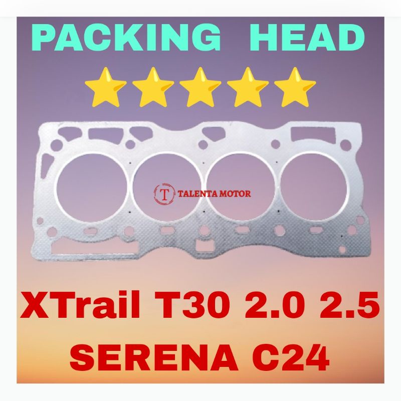 Jual PACKING KOP NISSAN XTRAIL T30 2.0 + 2.5 + SERENA C24 GASKET CYLINDER HEAD PACK COP | Shopee ...