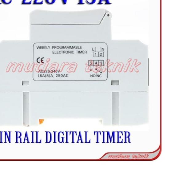 Jual Digital Programmable Timer Switch Din Rail Model MCB | Shopee ...