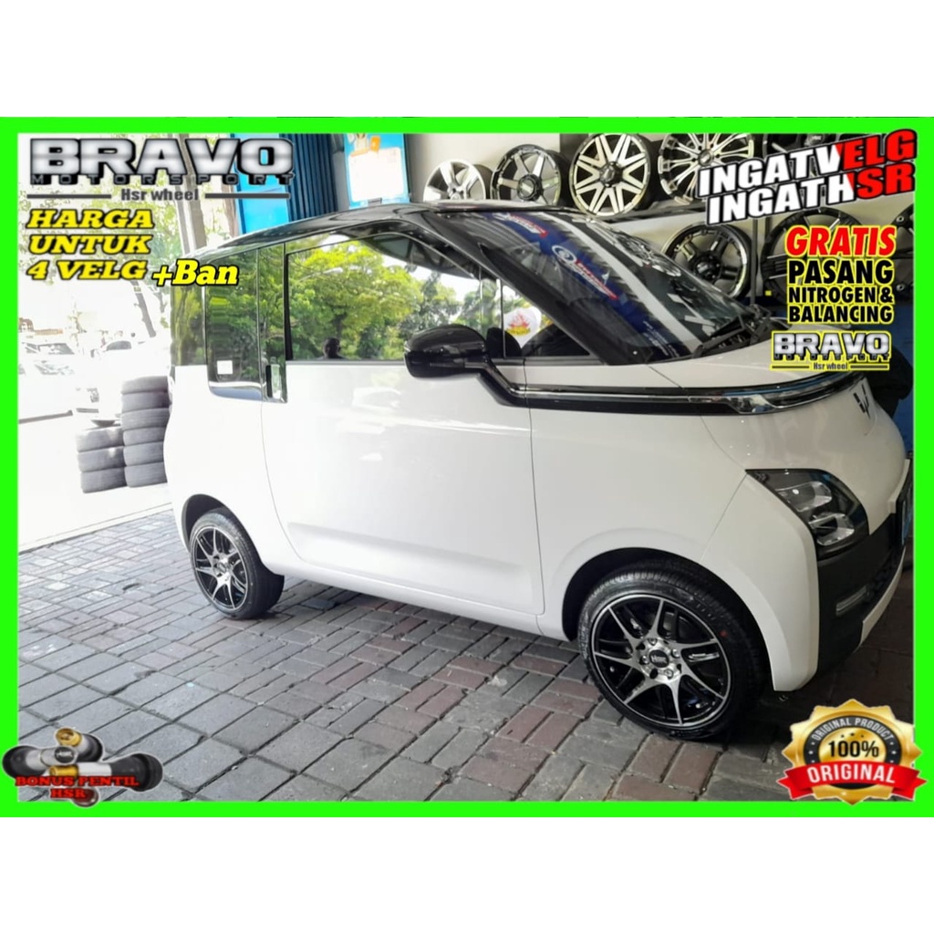 Jual PAKET VELG DAN BAN MOBIL WULING AIR EV RING 14 HSR WURZBURG CS BMF VELG RACING R14 | Shopee ...