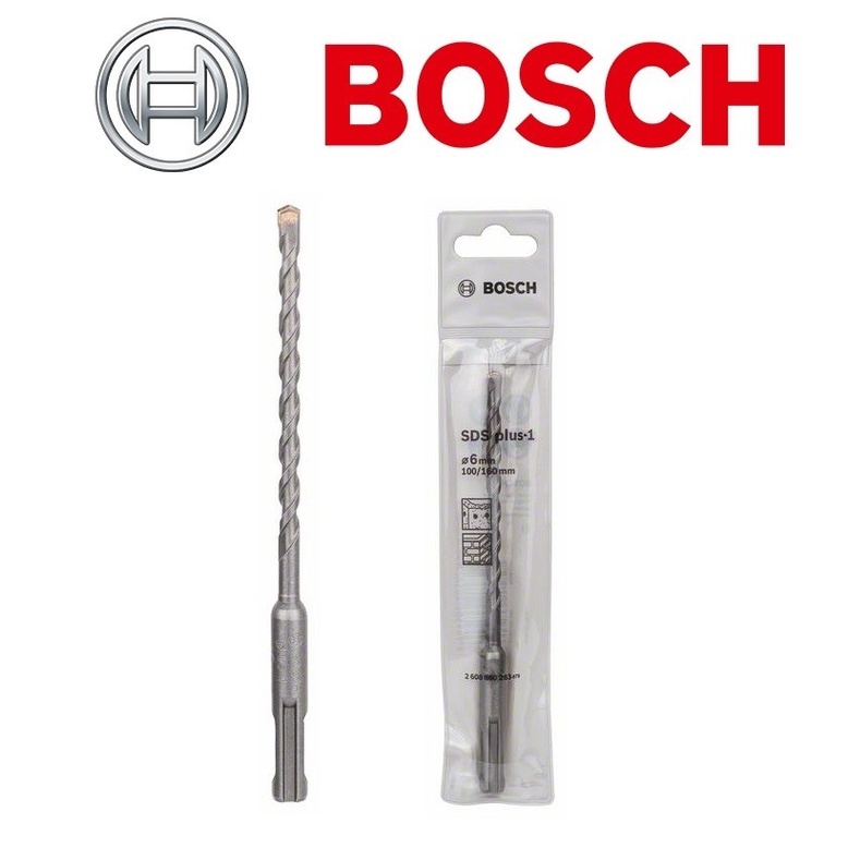 Jual Bosch 8 x 200/260 mm Mata Bor Beton SDS Plus 1 Hammer Drill Bit 2608680272 | Shopee Indonesia