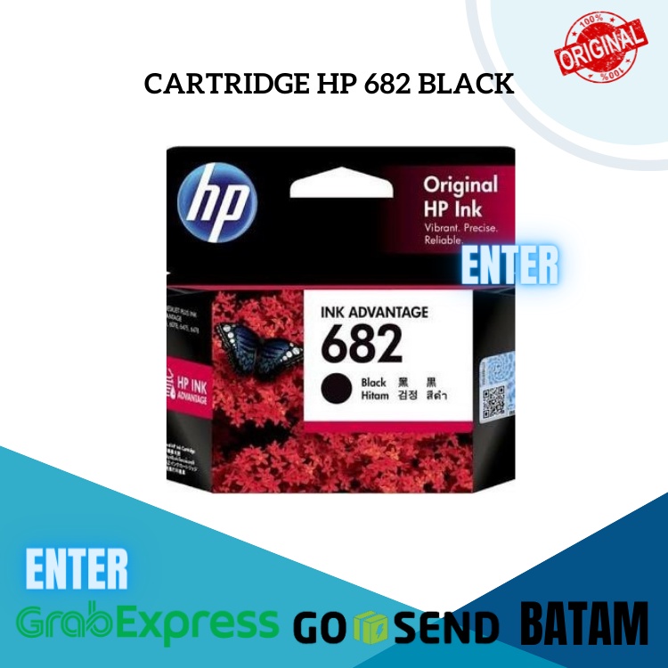 Jual Cartridge HP 682 Black Original Ink original | Shopee Indonesia