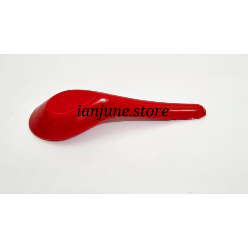 Jual Sendok Bubur Plastik GM / Sendok Makan Merah | Shopee Indonesia