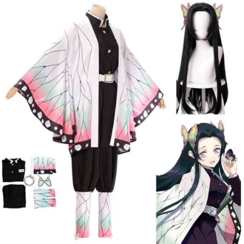 Jual Kostum Cosplay Anime Demon Slayer Kimetsu No Yeyang Zenitsu Giyu ...