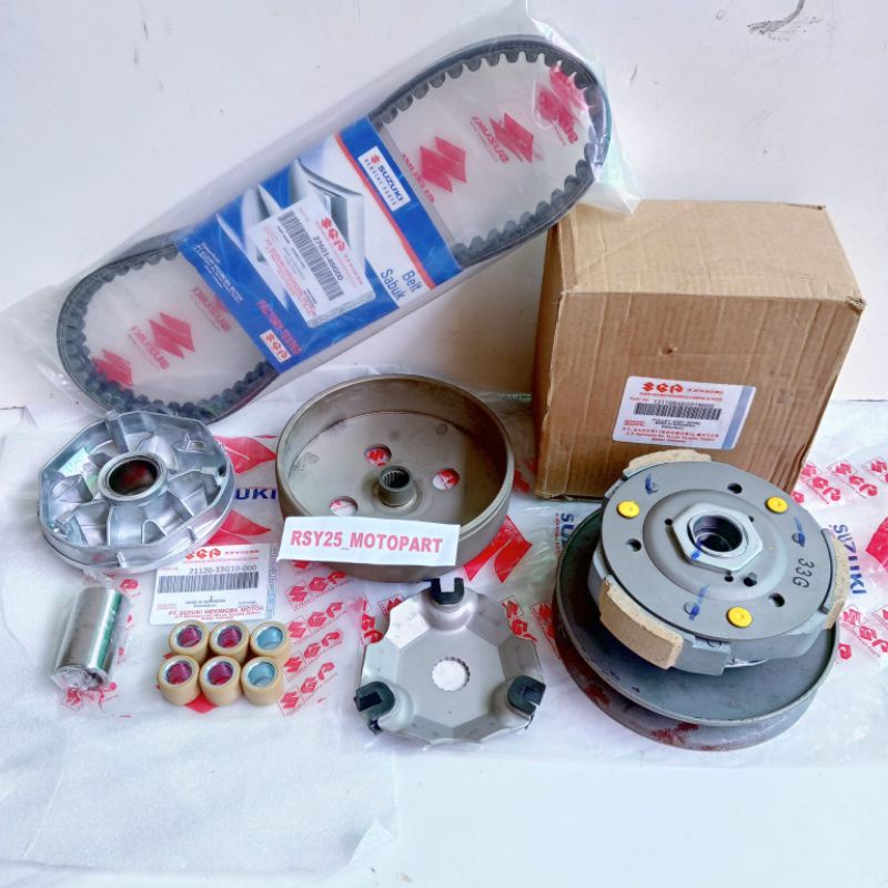 Jual (Paket Komplit CVT) 1 Set Lengkap Suzuki Spin 125 SkyDrive Skywave SGP | Shopee Indonesia