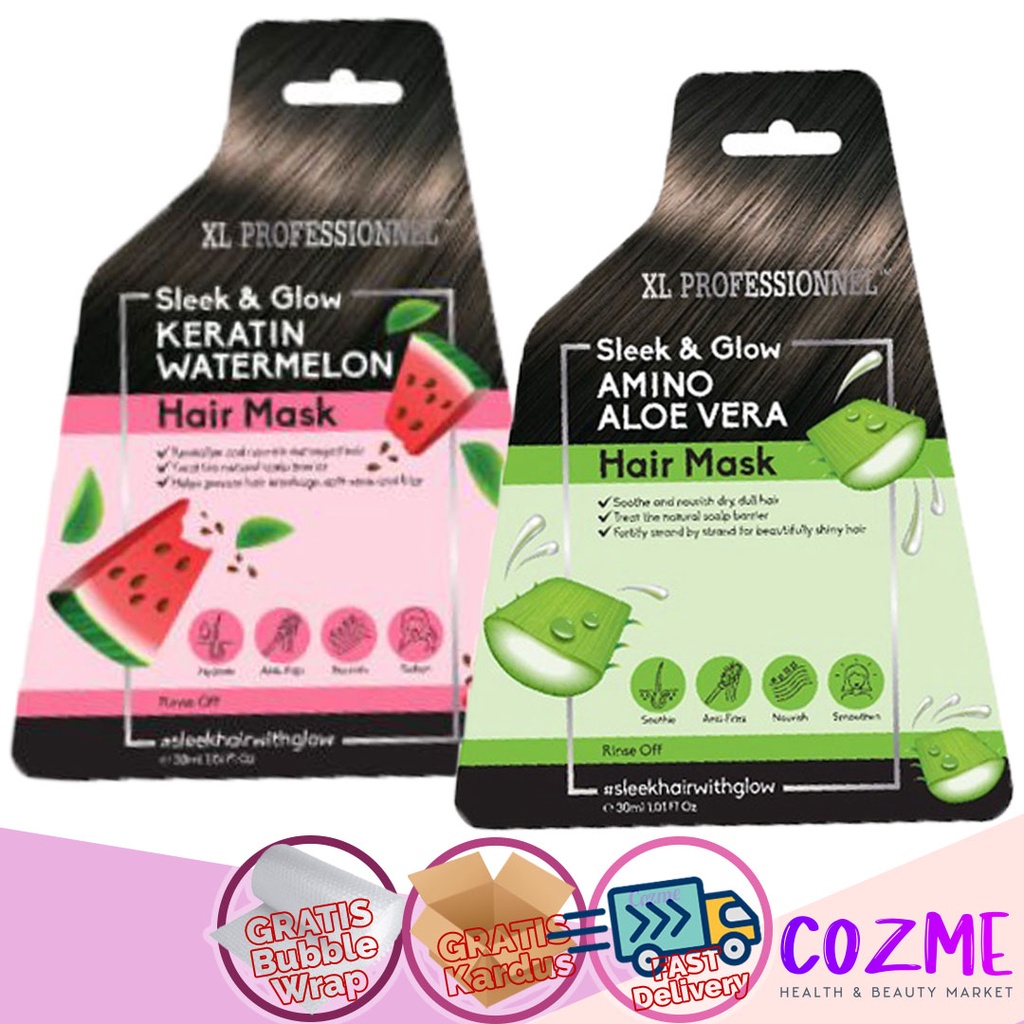 Jual XL PROFESSIONNEL Sleek & Glow Hair Mask 30mL | Shopee Indonesia