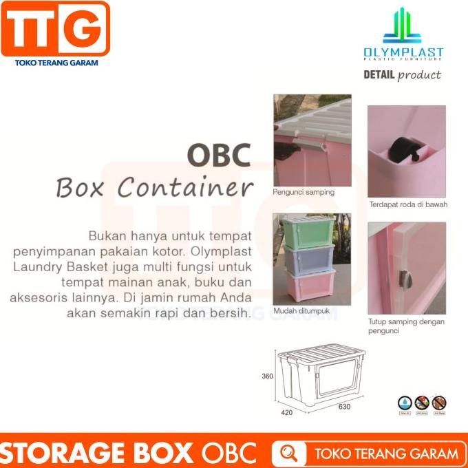 Jual OLYMPLAST OBC PLASTIC STORAGE CONTAINER BOX KOTAK PENYIMPANAN 62 ...