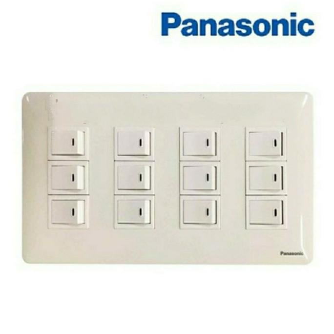 Jual Discount Saklar Grid switch 12 gang panasonic full color /SAKLAR ...
