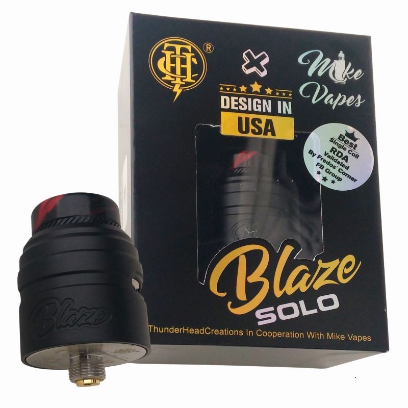 Jual Atomizer Vape Vapor Blaze Solo RDA 24MM Authentic By Thunderhead ...