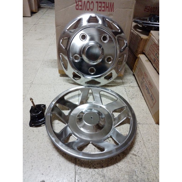 Jual Weldop dop roda ring 16 truk double/bis medium lubang baut 5 motif ...