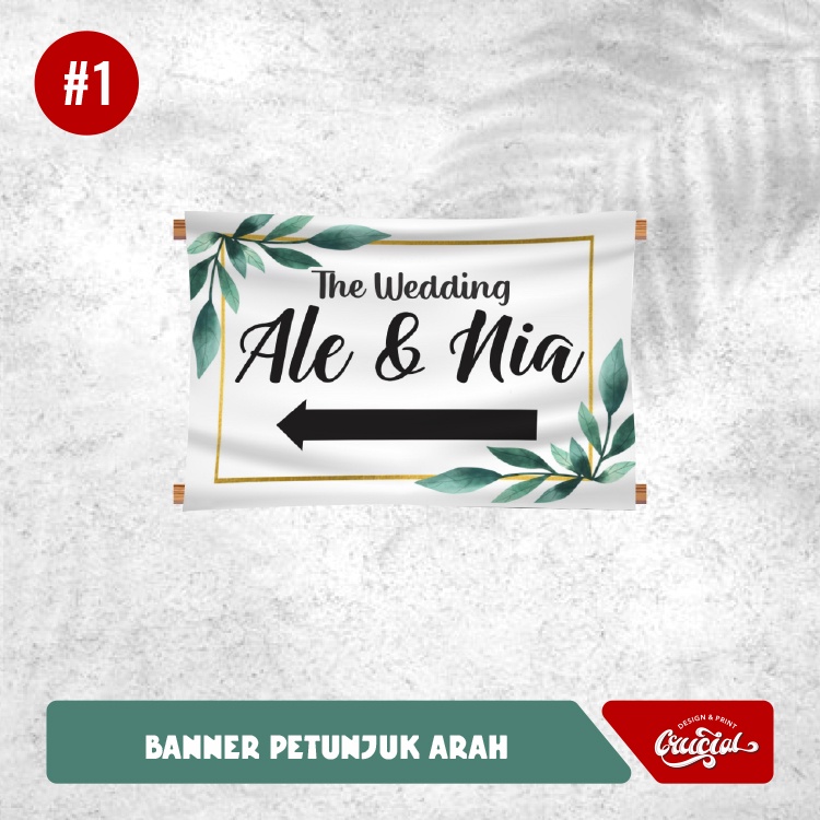 Jual Banner Petunjuk Arah Pernikahan / Hajatan / Khitanan | Shopee Indonesia