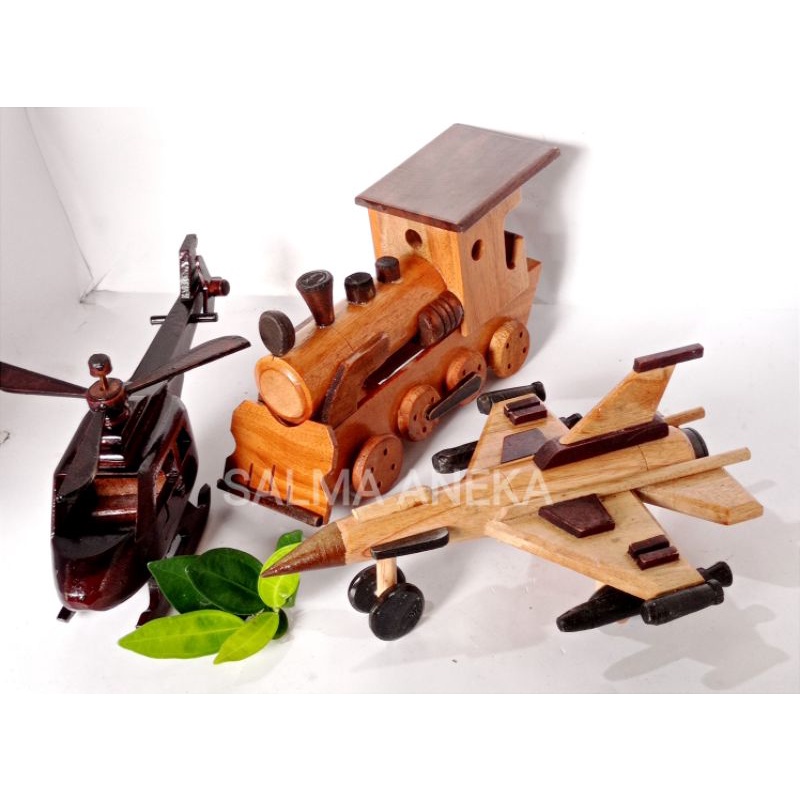Jual PAKET UK BESAR ISI 3 MINIATUR KAYU DIECAST SEPEDA MOTOR HARLEY ...