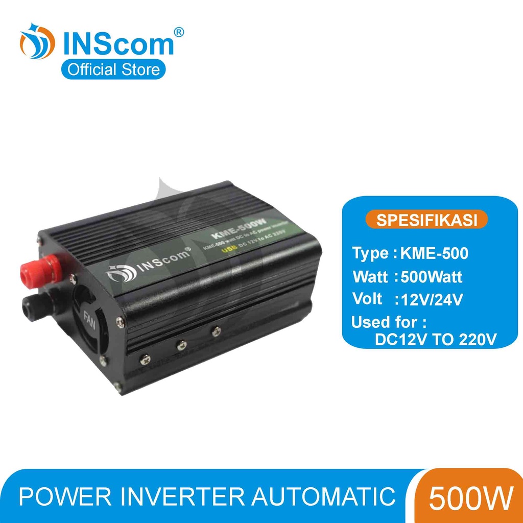 Jual POWER INVERTER 500 WATT DC to AC INSCOM | Shopee Indonesia