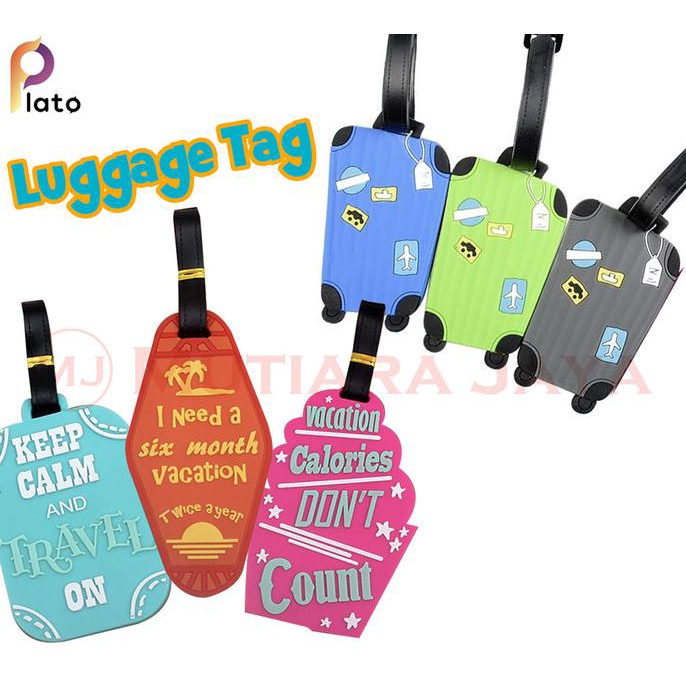 Jual Plato Tag Label Koper Bagasi Gantungan Label Nama Tas Luggage Tag ...