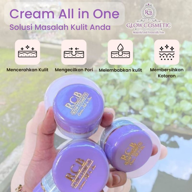 Jual Terlalis !! Cream RCB GLOW, Cream All In One BPOM (BISA SIANG ...