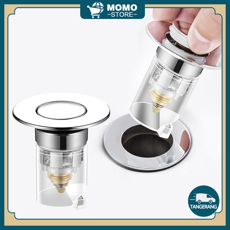 Jual Push Filter Pop-up Plug Sink Filter Anti-smell Strainer / Anti ...